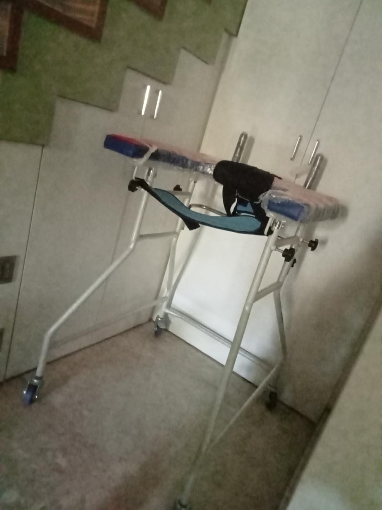 Height-Adjustable Adult Gaiter Walker with Seat & Back, Featuring Elbow ...