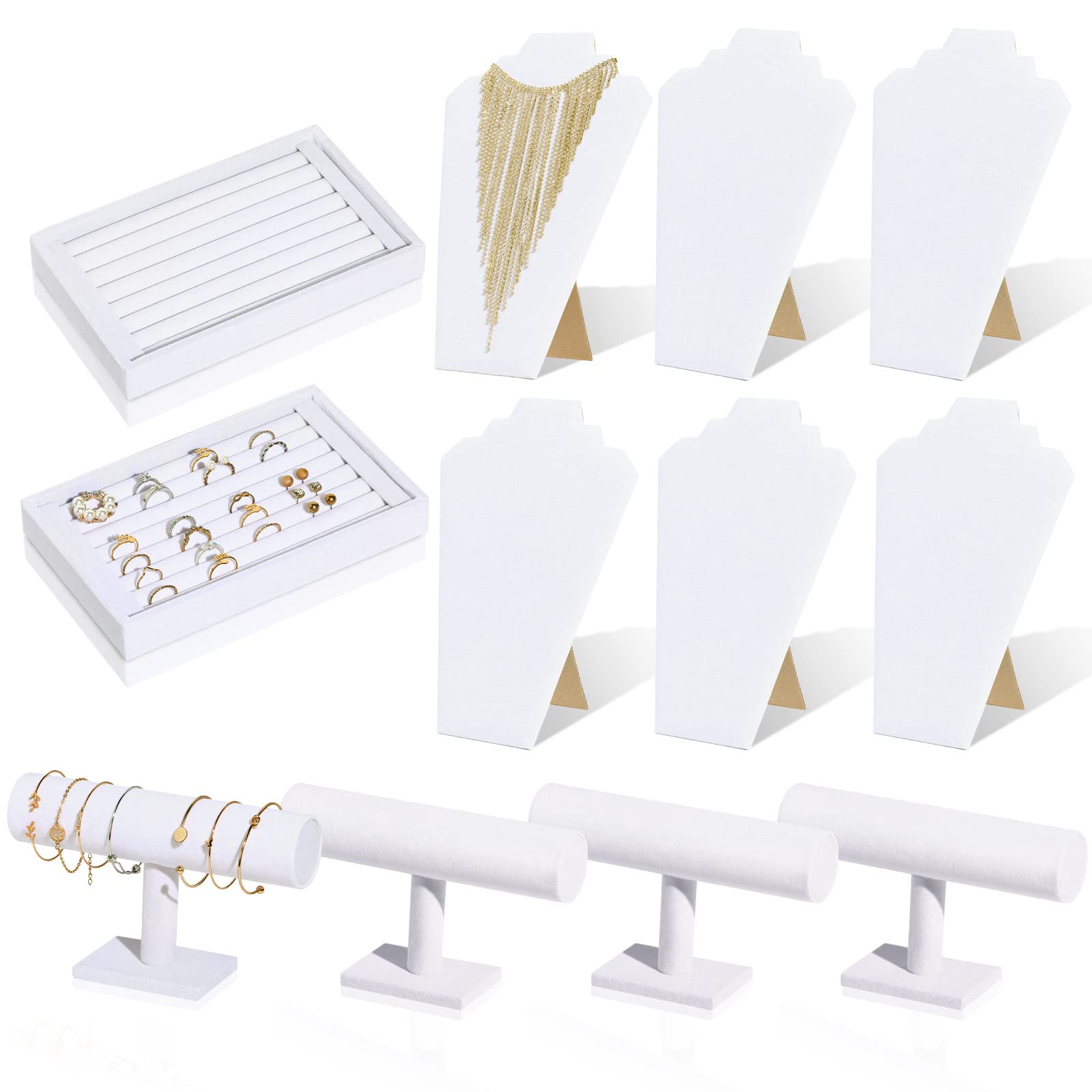 Amazon.com: MTLEE 12 Pcs Jewelry Displays Holder Set, Including T Bar ...