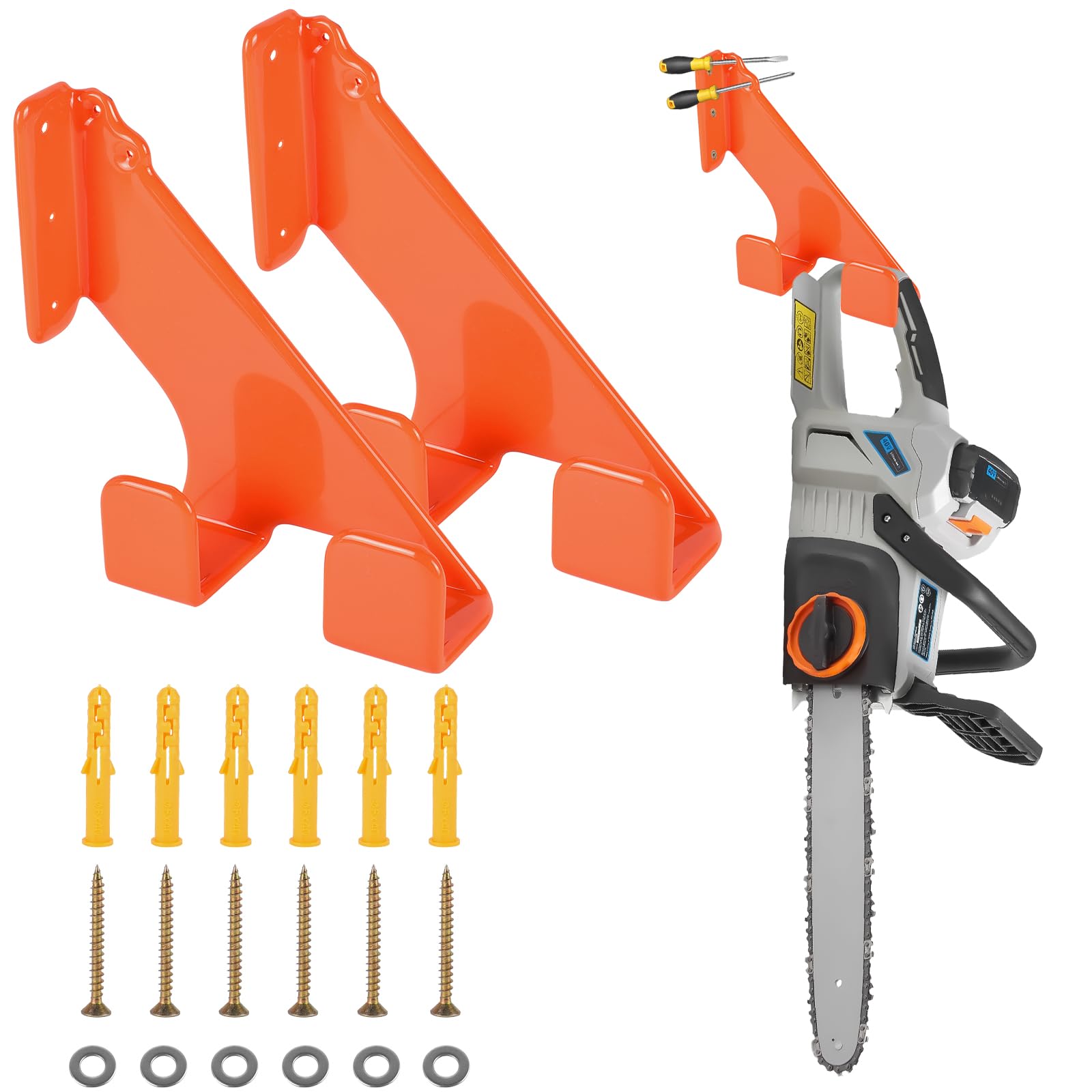 Snapklik.com : Funnytek Chainsaw Hanger, Heavy Duty Chainsaw Holder ...