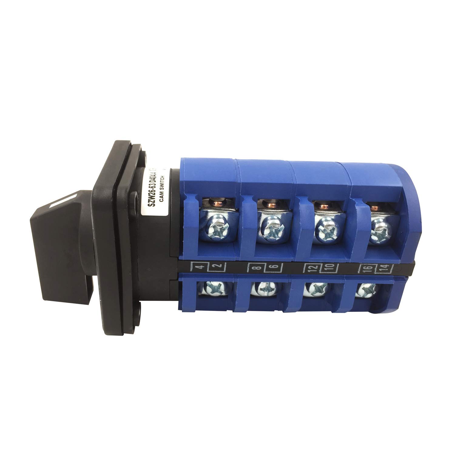 Snapklik.com : Changeover Switch AC 660V 63A 3 Position 16 Terminals ...