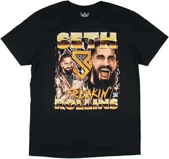 WWE Men's Seth Freakin Rollins Adult Short Sleeve Graphic Print T-Shirt ...