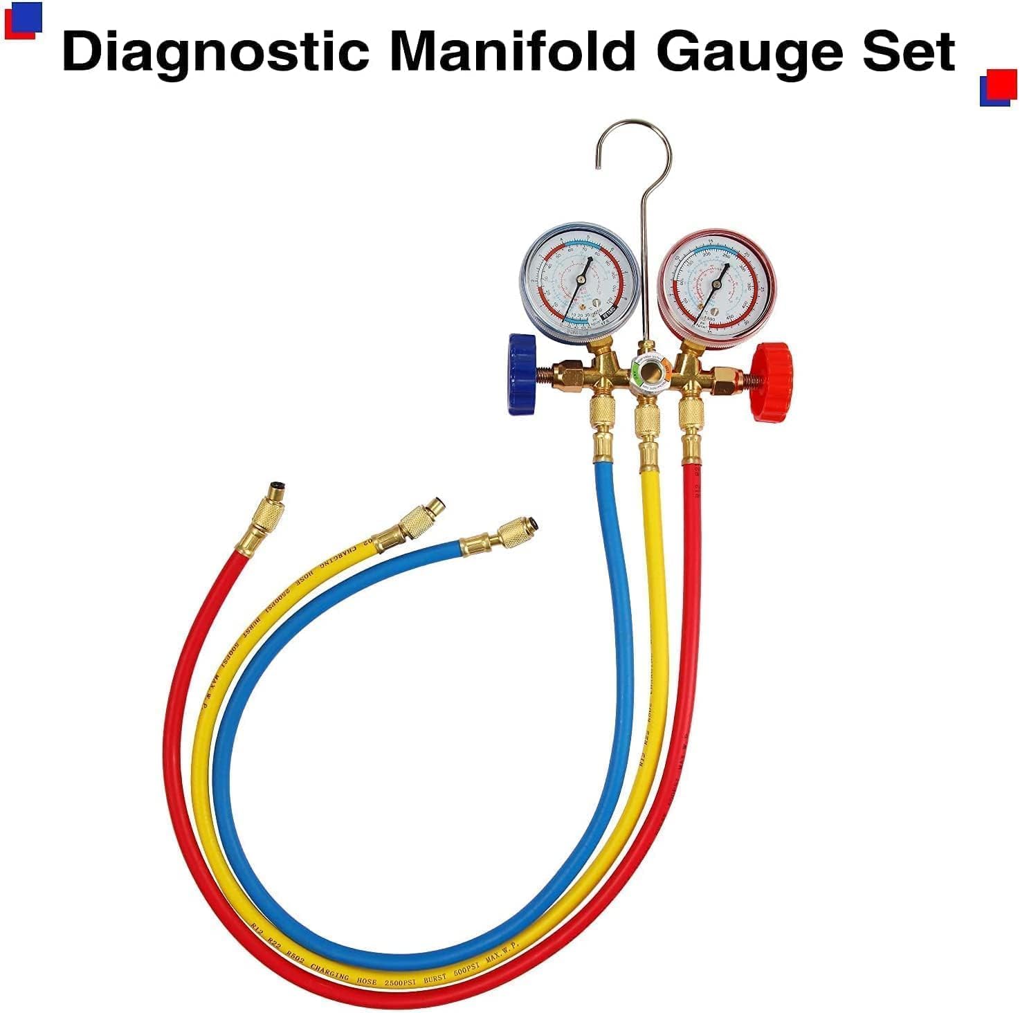 Near Me AC Gauge Set,4 Way AC Manifold Gauge Set For R134A R22 Harbor ...