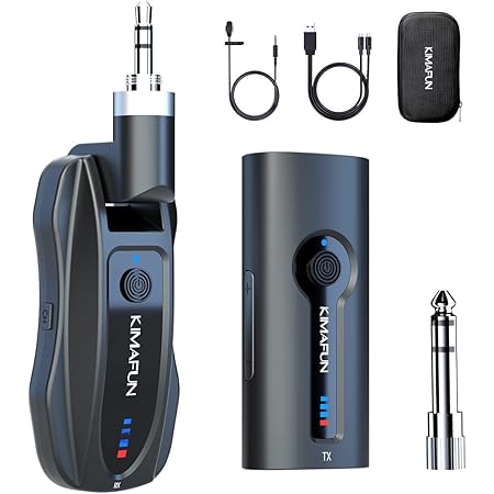 Amazon.com: HOTEC UHF Wireless Headset Microphone/Lavalier Lapel Mic ...