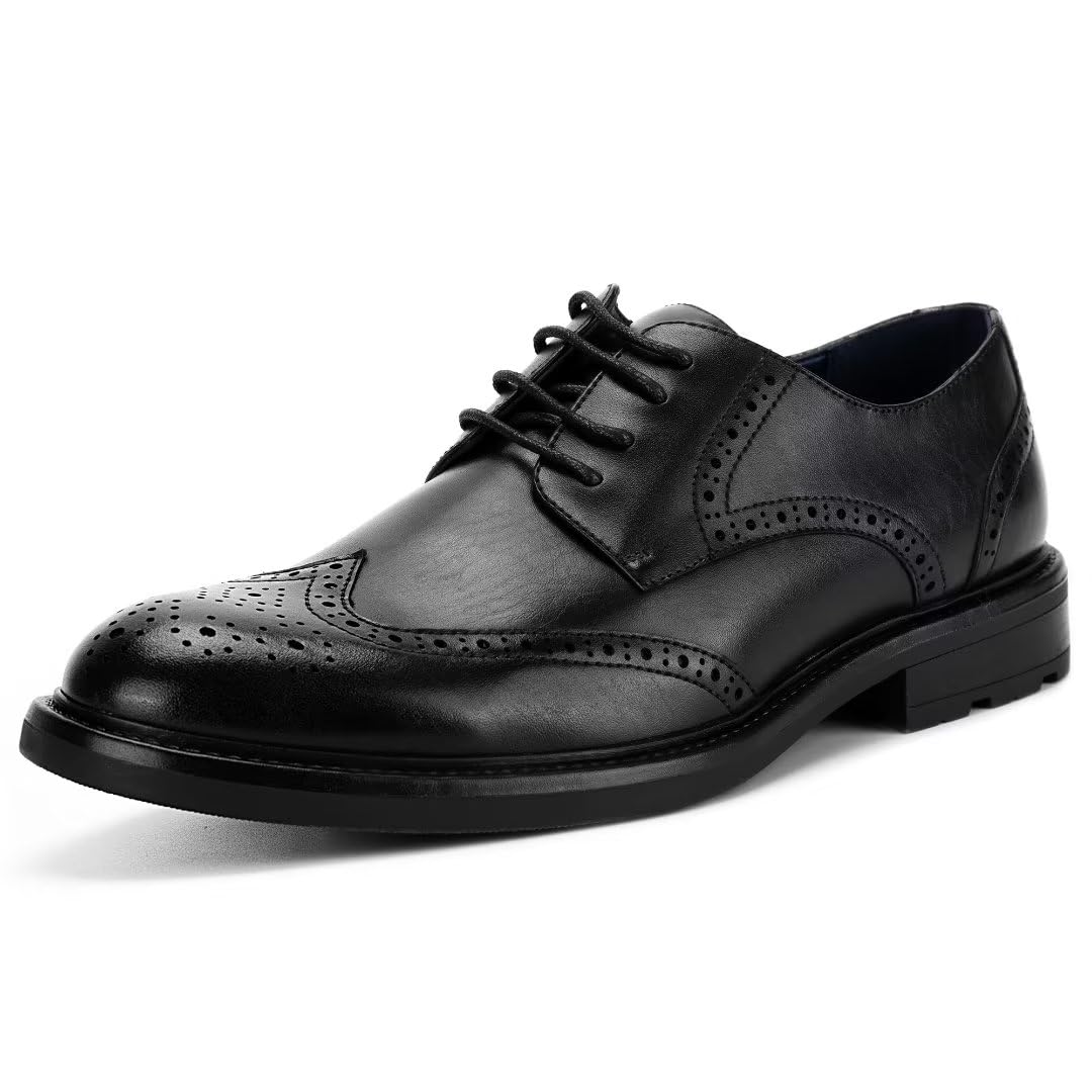 Snapklik.com : Men Wingtip Oxford Shoes Formal Classic Lace-up Dress ...