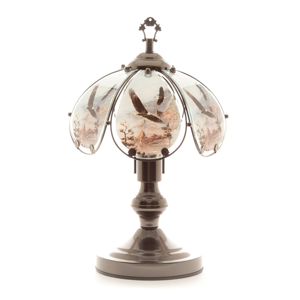 Amazon.com: OK Lighting OK-603C-DO4 14.25-Inch Touch Lamp with Dolphin ...