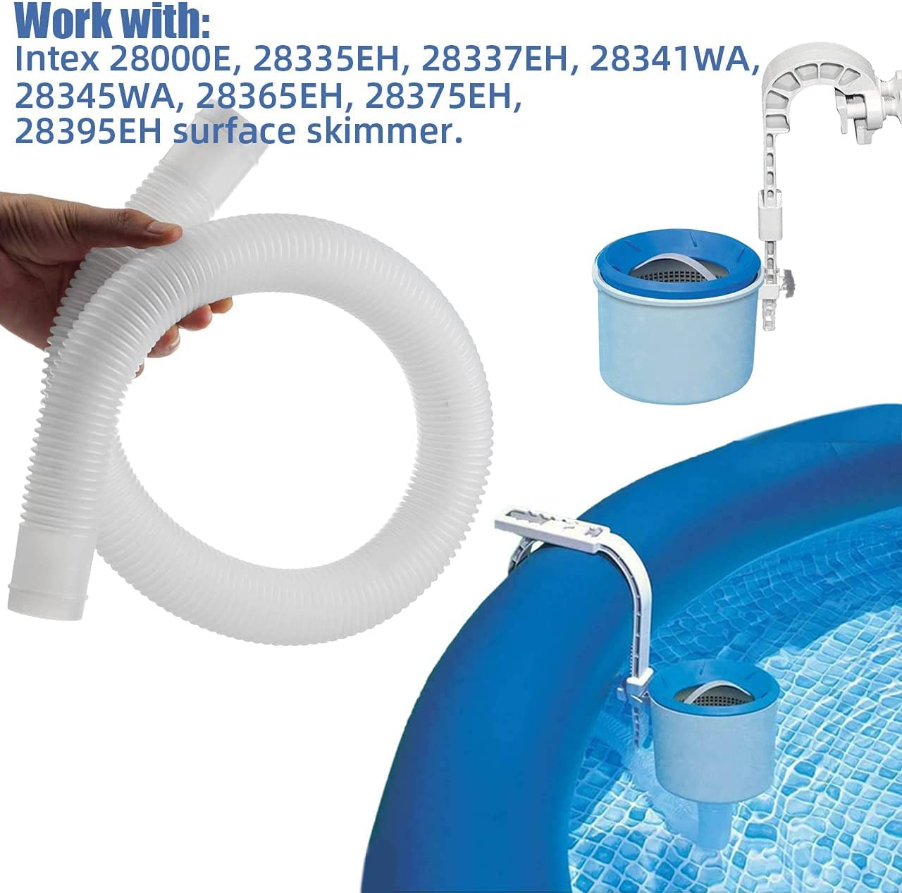 Snapklik.com : 1.5" X 3ft Pool Skimmer Hose Replacement For Intex Above ...