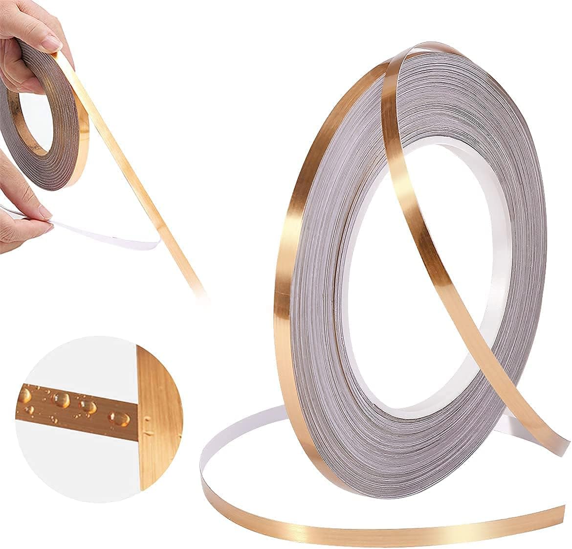 Jb Export 50 Meters Golden Tape, Home Floor Wallpaper Waterproof Tiles ...