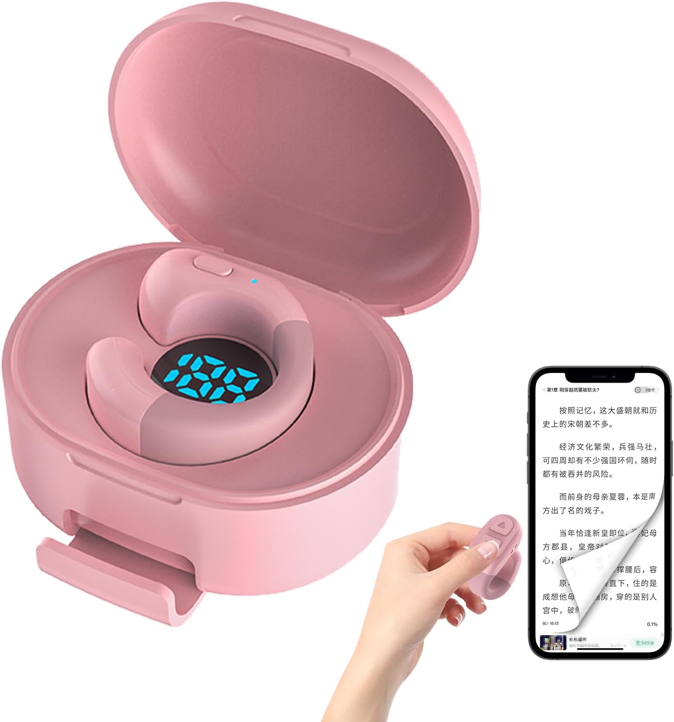 HMLTD Phone Scroller Remote - 60h Remote Control Wireless,Long Lasting ...