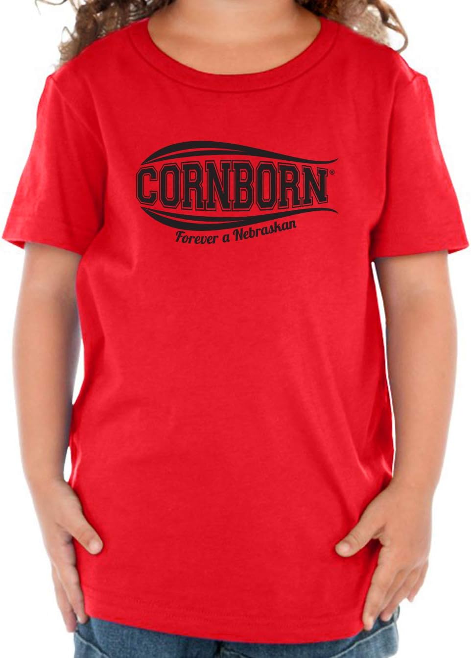 Amazon.com: CornBorn Nebraska Toddler Tee Shirt - Forever a Nebraskan ...