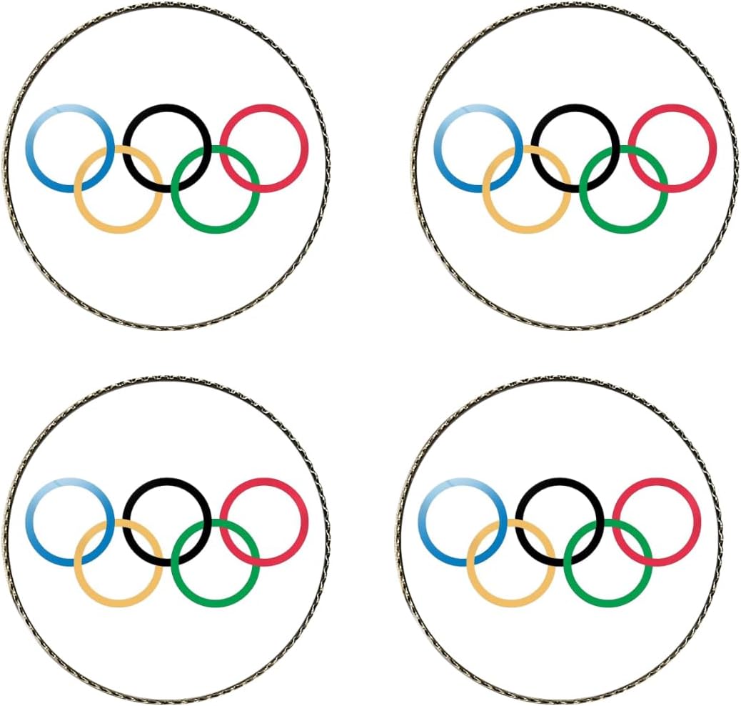 Amazon.com: vpisun 4 Pcs Olympic Games Flag Pin Round 1 Inch, Patriotic ...