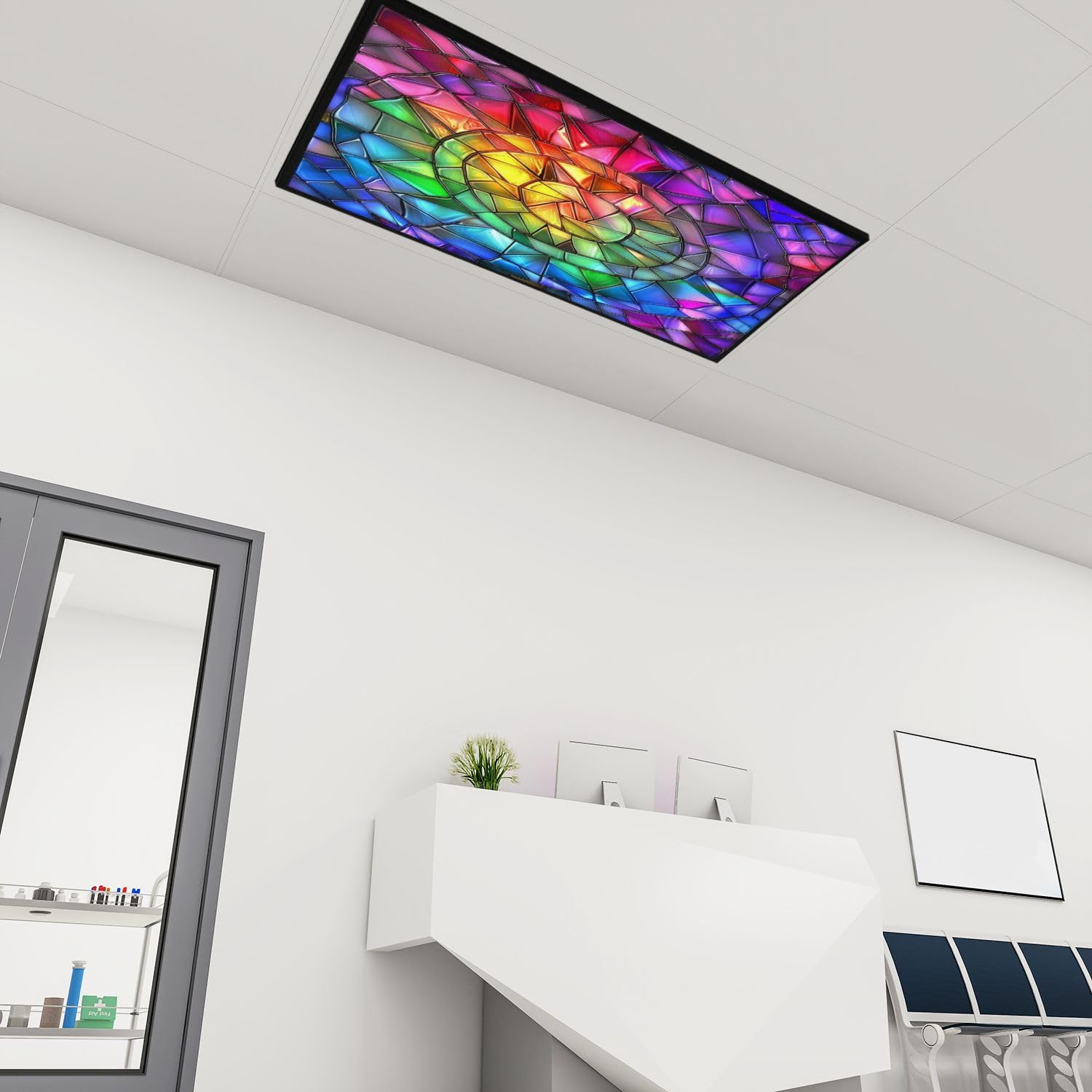 Rainbow Ceiling Fluorescent Light Covers
