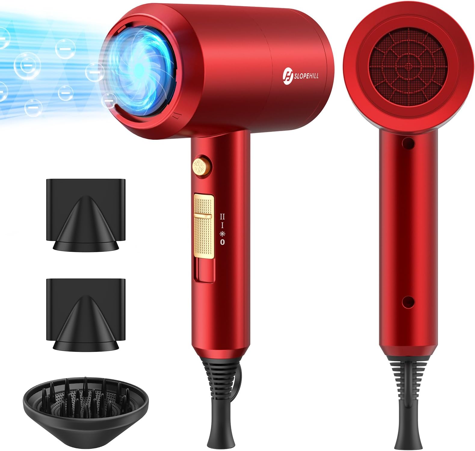 Amazon.com : Slopehill Professional Ionic Hair Dryer, Powerful 1800W ...