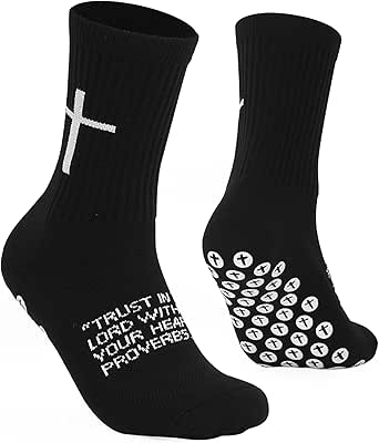 Amazon.com: Meudid Cross Grip Soccer Socks - Anti-Slip Grips Sports ...