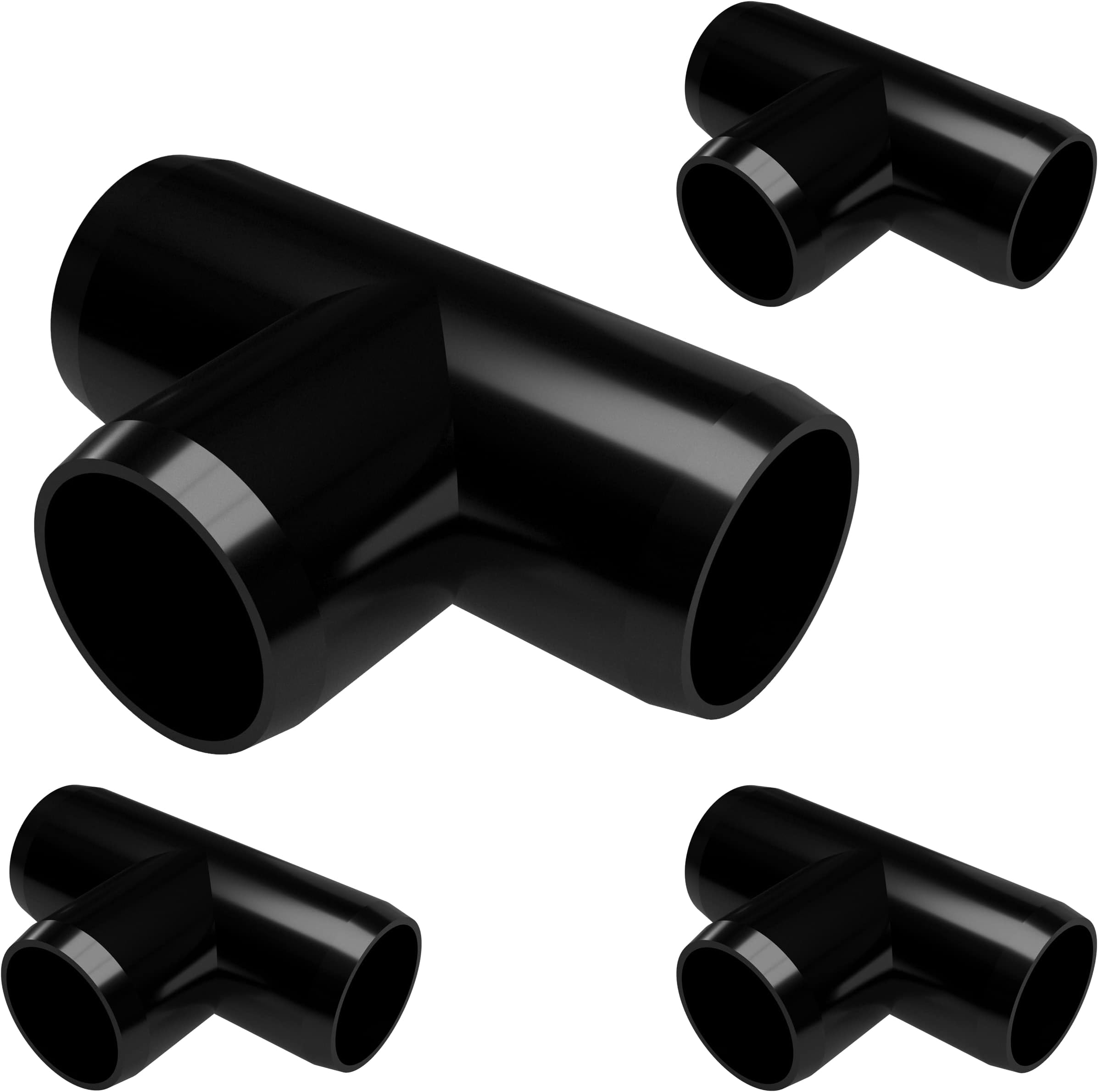 Amazon.com: Zernmiarder 5 Way PVC Pipe Fittings 1 Inch, Black PVC Elbow ...