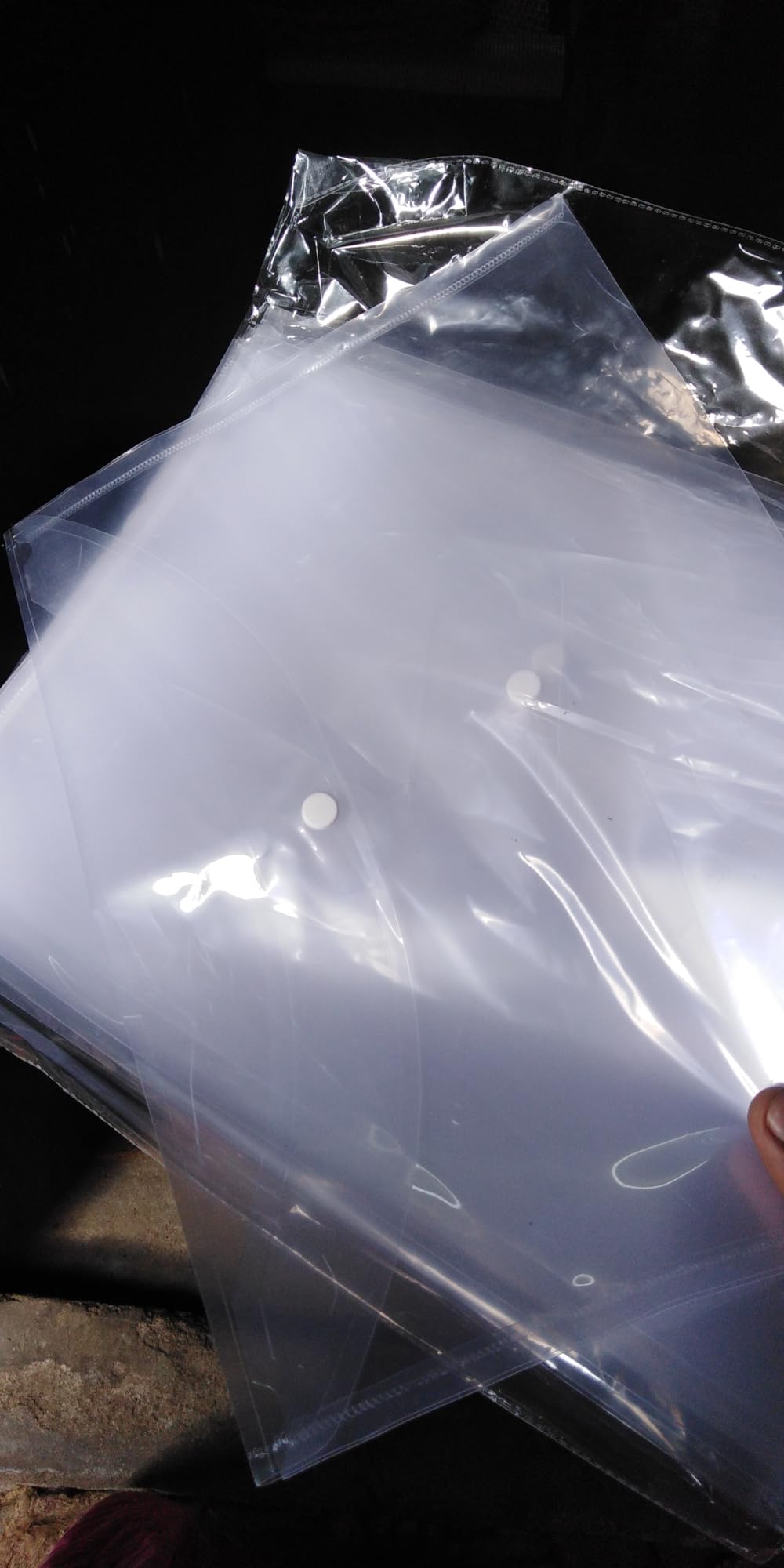 GreatDio® A4 Document File Clear Bag, Transparent Envelope Holder ...