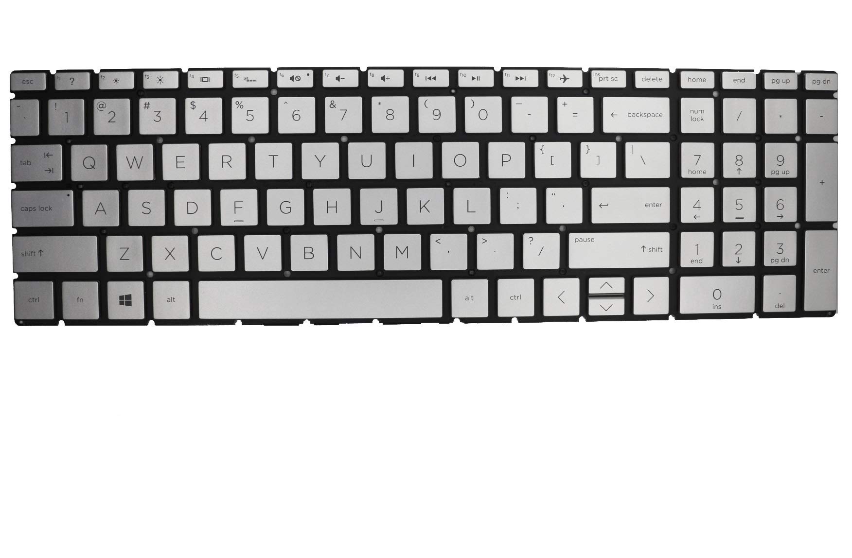 Amazon.com: Givwizd Silver Laptop Replacement US Layout Backlit ...