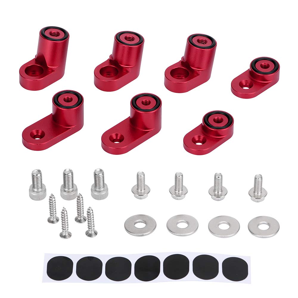 Snapklik.com : PQY Rear Wing Spoiler Riser Extender Kit Bolt-on Type ...