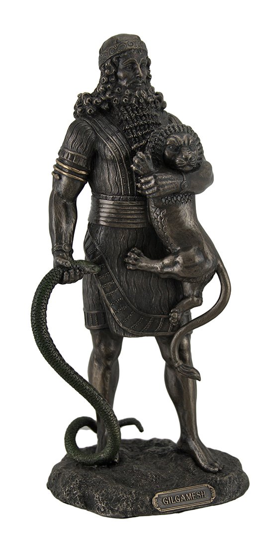 Buy Veronese Design Gilgamesh The Legendary King of Uruk Holding Lion ...