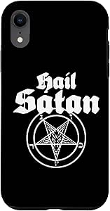 Amazon.com: iPhone XR Hail Satan with Pentagram satanic devil occult lucifer 666 Case : Cell ...