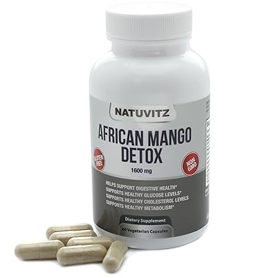 NATUVITZ African Mango Cleanse Detox Dietary Supplement Optimum Pills ...