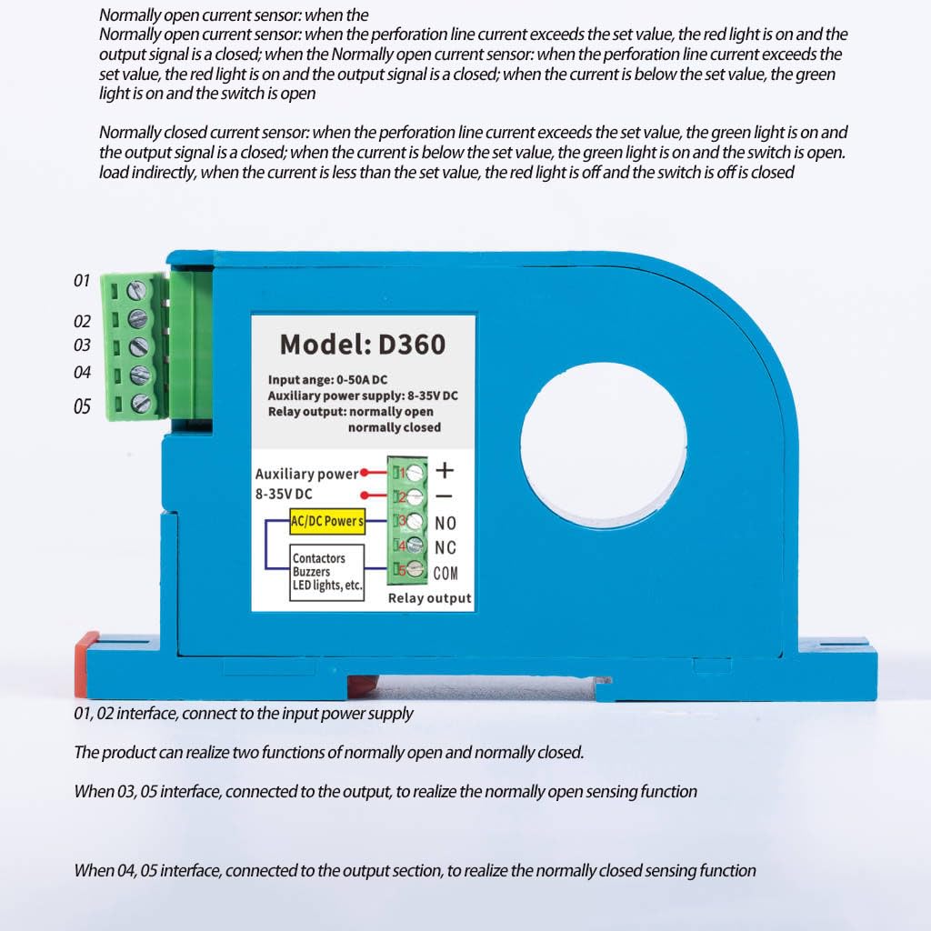 Snapklik.com : DC Current Switch,Current Sensing Relay DC Current ...