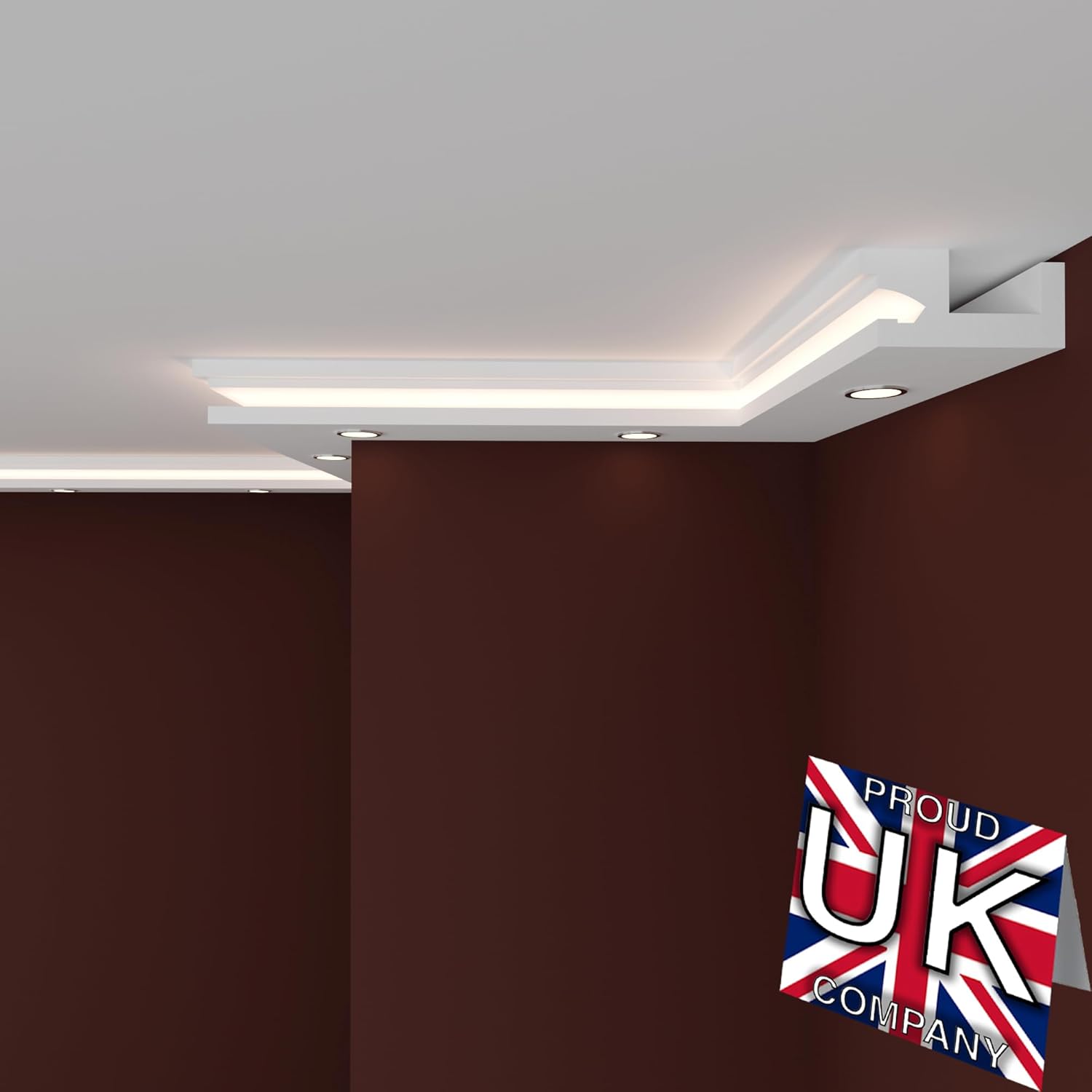 FAST DECOR Premium LED Cove for XPS, 20cm Corner, Product Variation ...