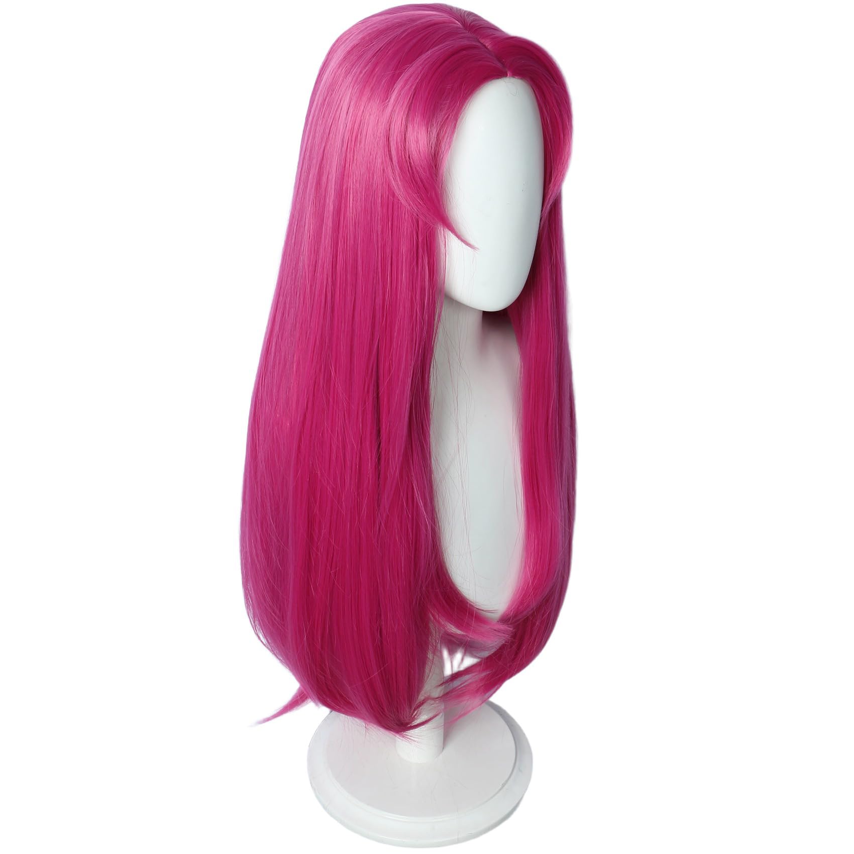 Snapklik.com : Anime Cosplay Long Rose Red Straight Wig Halloween ...