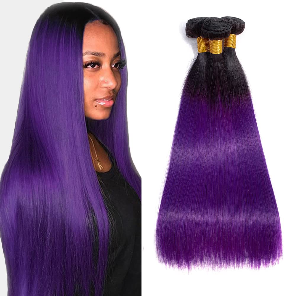 Blue And Purple Ombre Weave