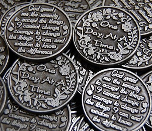 Set of 25 One Day at a Time/Serenity Prayer Pocket Token Coins at ...