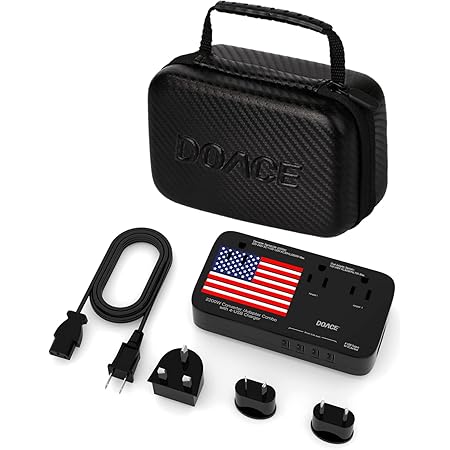 Amazon.com: Upgraded DoAce C11 2000W Travel Voltage Converter for Hair ...