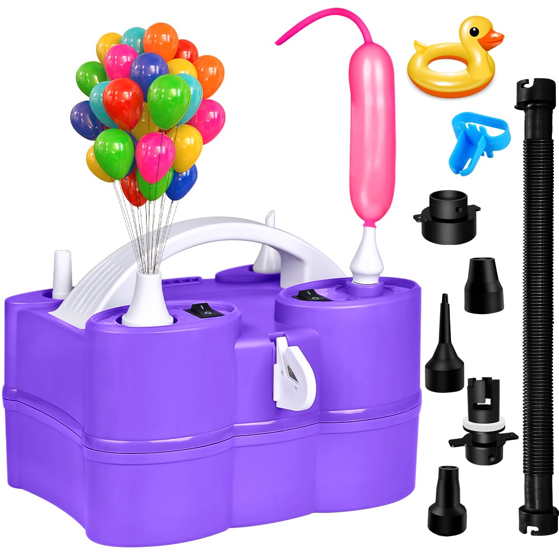 Balloon Pump, Keaibuding 3-in-1 Portable Electric Pump for Inflatables ...