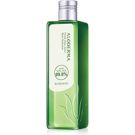 Amazon.com : Aloderma 99% Organic Aloe Vera Gel, Bottled within 12 ...