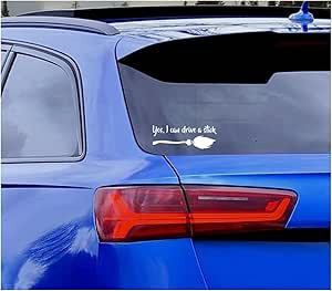 Amazon.com - Yes I can Drive A Stick Die Cut Decal Bumper Sticker, Auto ...