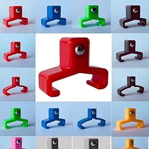 15-Piece 1/2" Drive Spring Loaded Ball Bearing Socket Clips, (Red, 3/8 ...