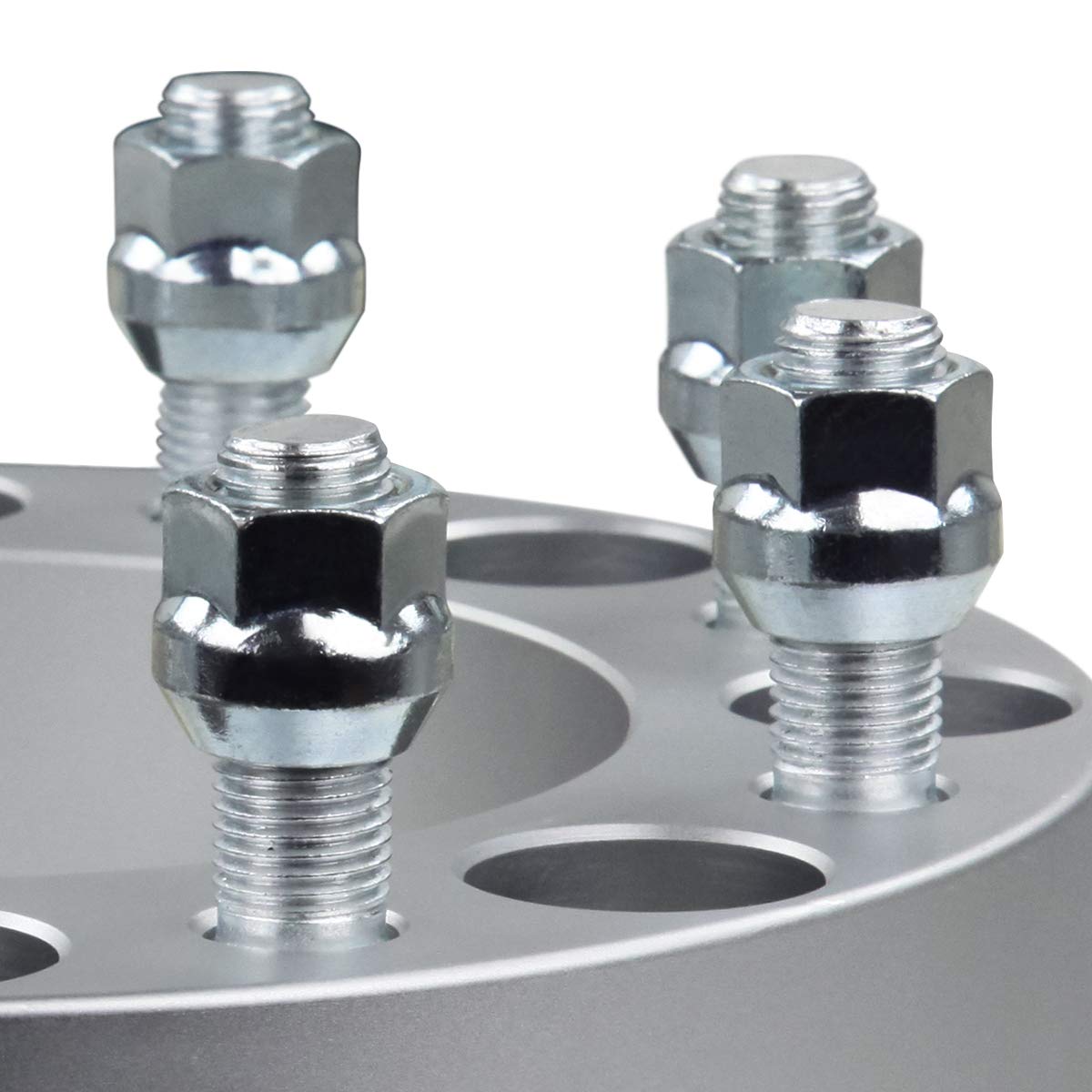 Supreme Suspensions - Set of 4 (Silver) 2-inch Wheel Adapters for Chevy ...