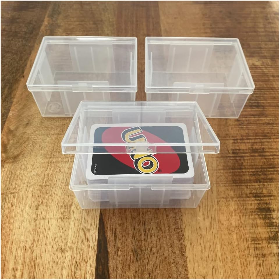 Amazon.com: Huang Acrylic Twin Playing Card Deck Case for Poker, Bridge ...