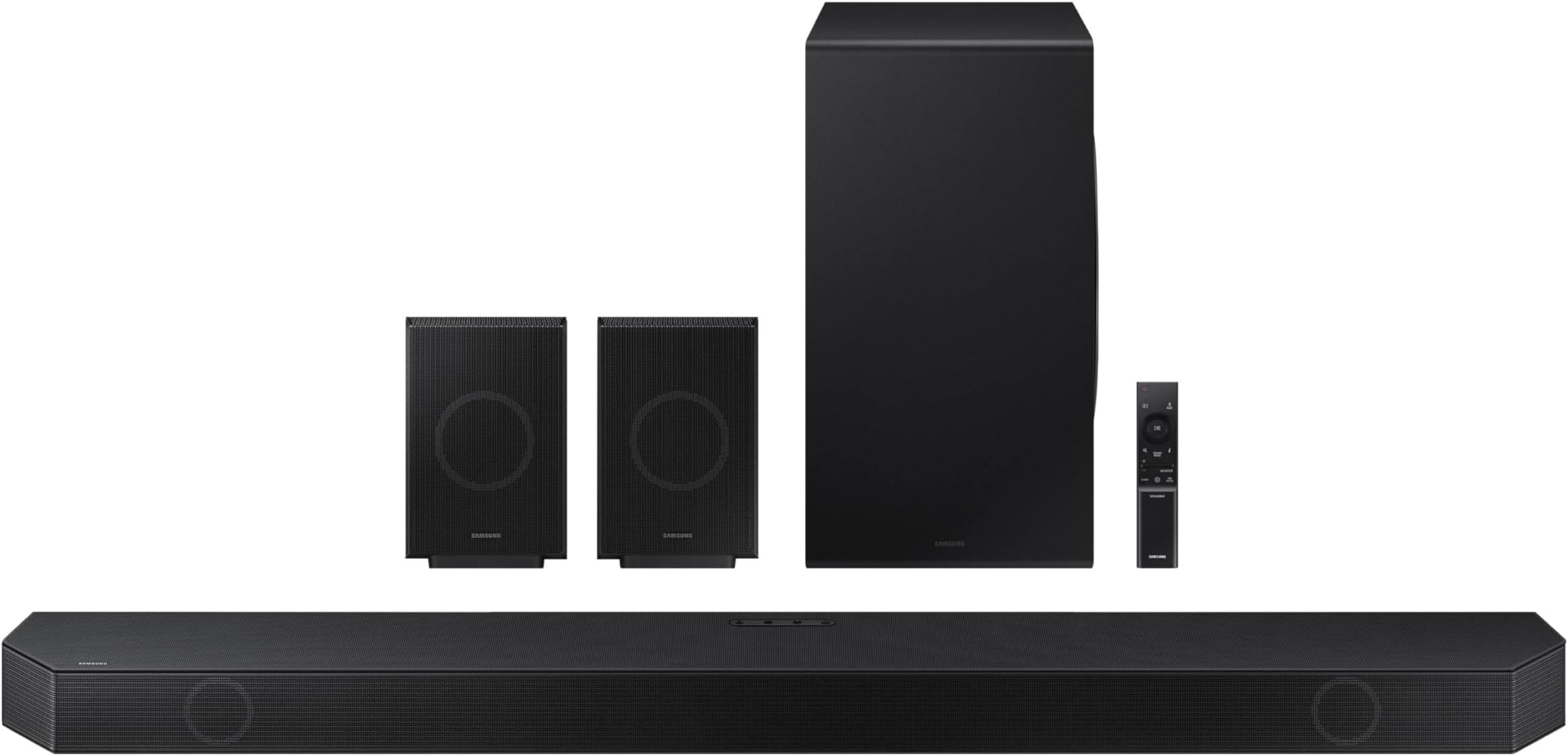 Amazon.com: SAMSUNG 5.1 Channel Sound Bar with Wireless Subwoofer Q-Symphony & Dolby Atmos Audio ...