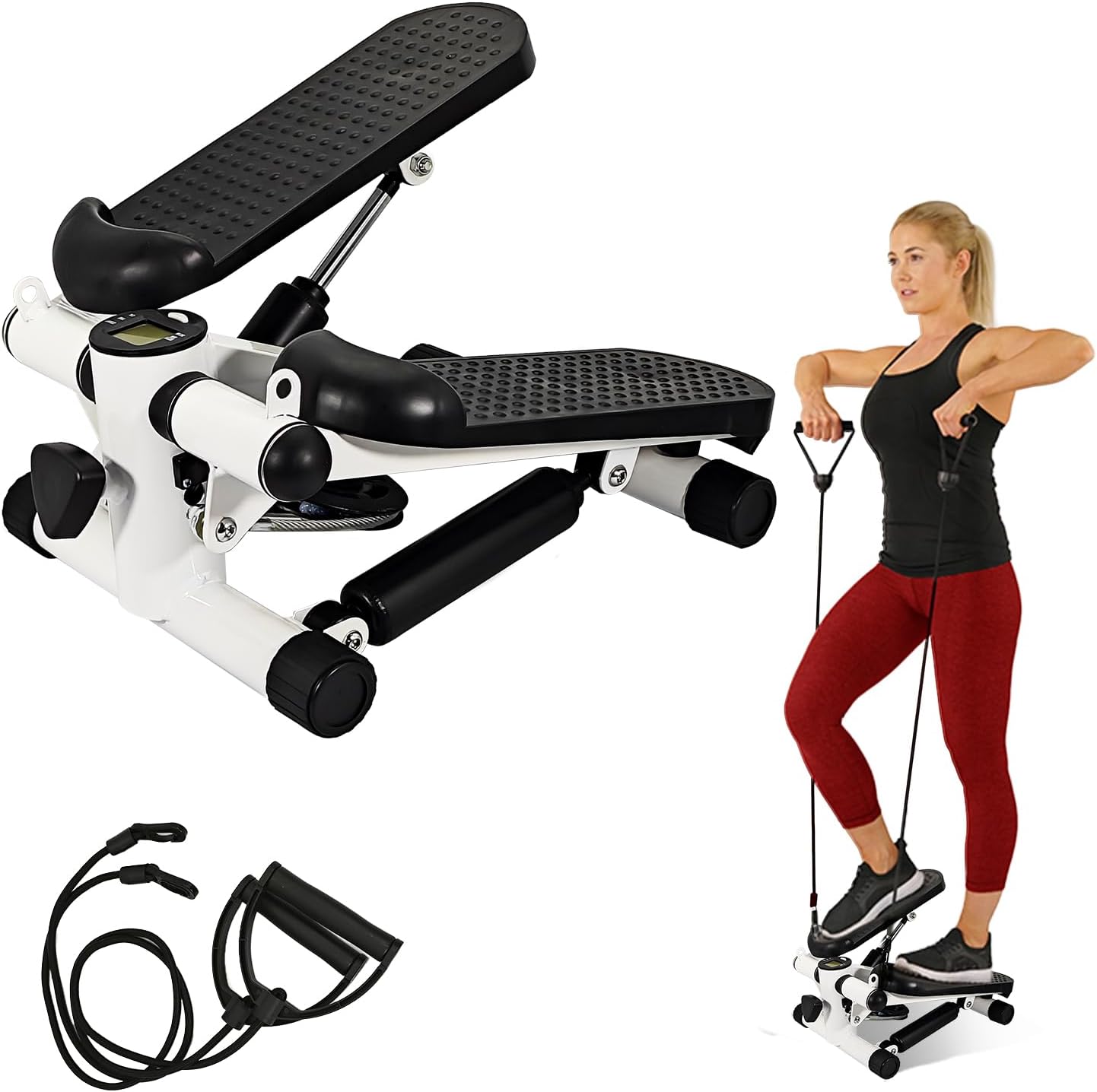 Amazon.com : CAONE Stepper Fitness Equipment with LCD, Mini Stepper ...