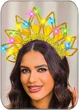 Amazon.com: Zoestar St. Patrick's Day LED Headband Glow Rave Headbands ...