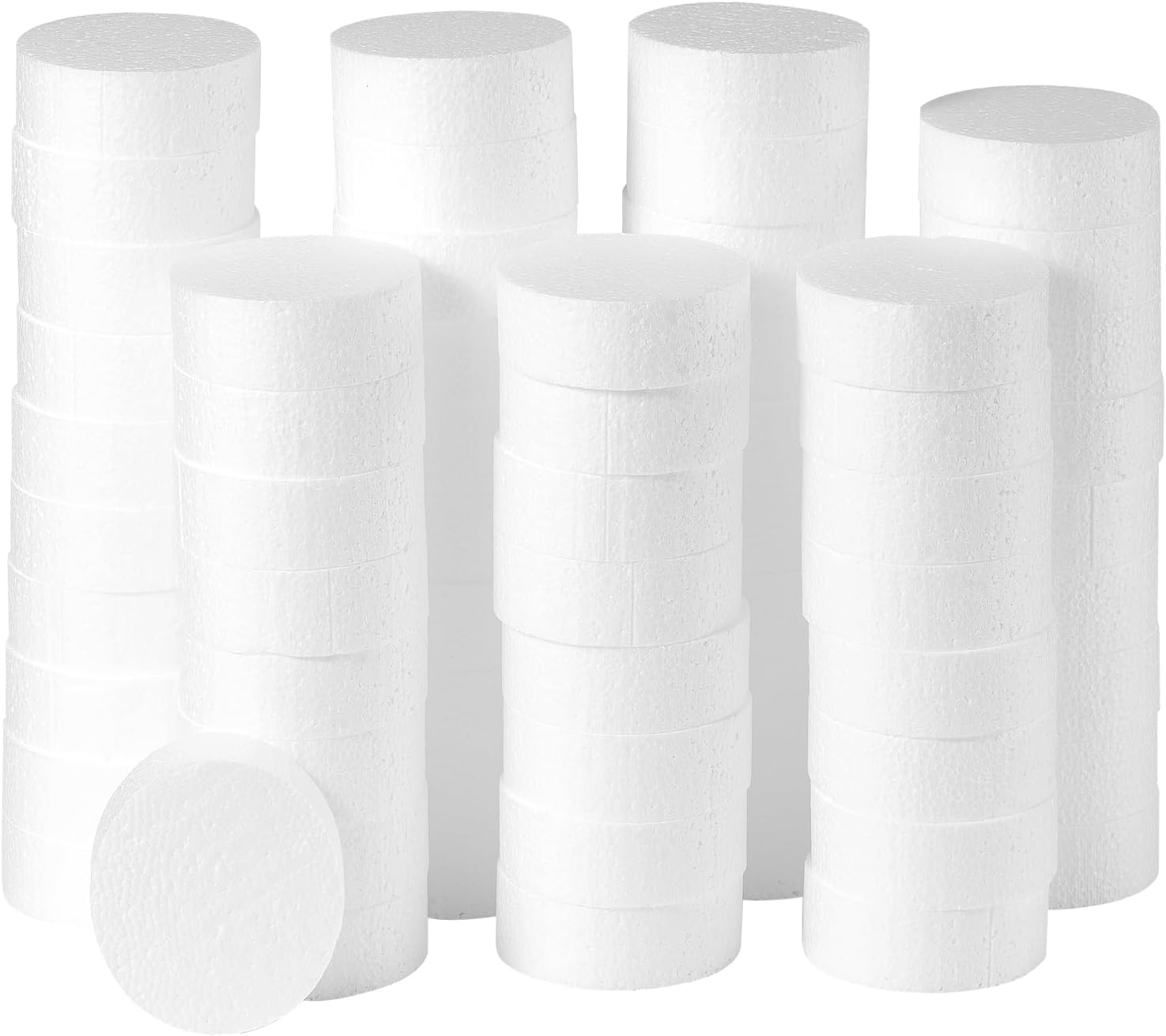 Amazon.com: YURN Craft 70-Pack 3 Inch Foam Circles, 1" Thick, Round ...