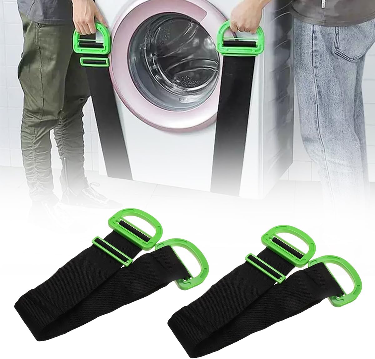Suevut 2 Pack Adjustable Lifting Moving Straps, Single or Multi-Person ...