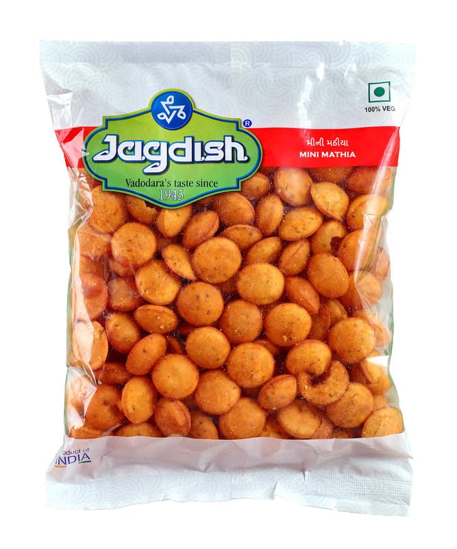 JAGDISH MINI MATHIA Healthy Indian Snacks/No Preservatives / 200 Gram ...