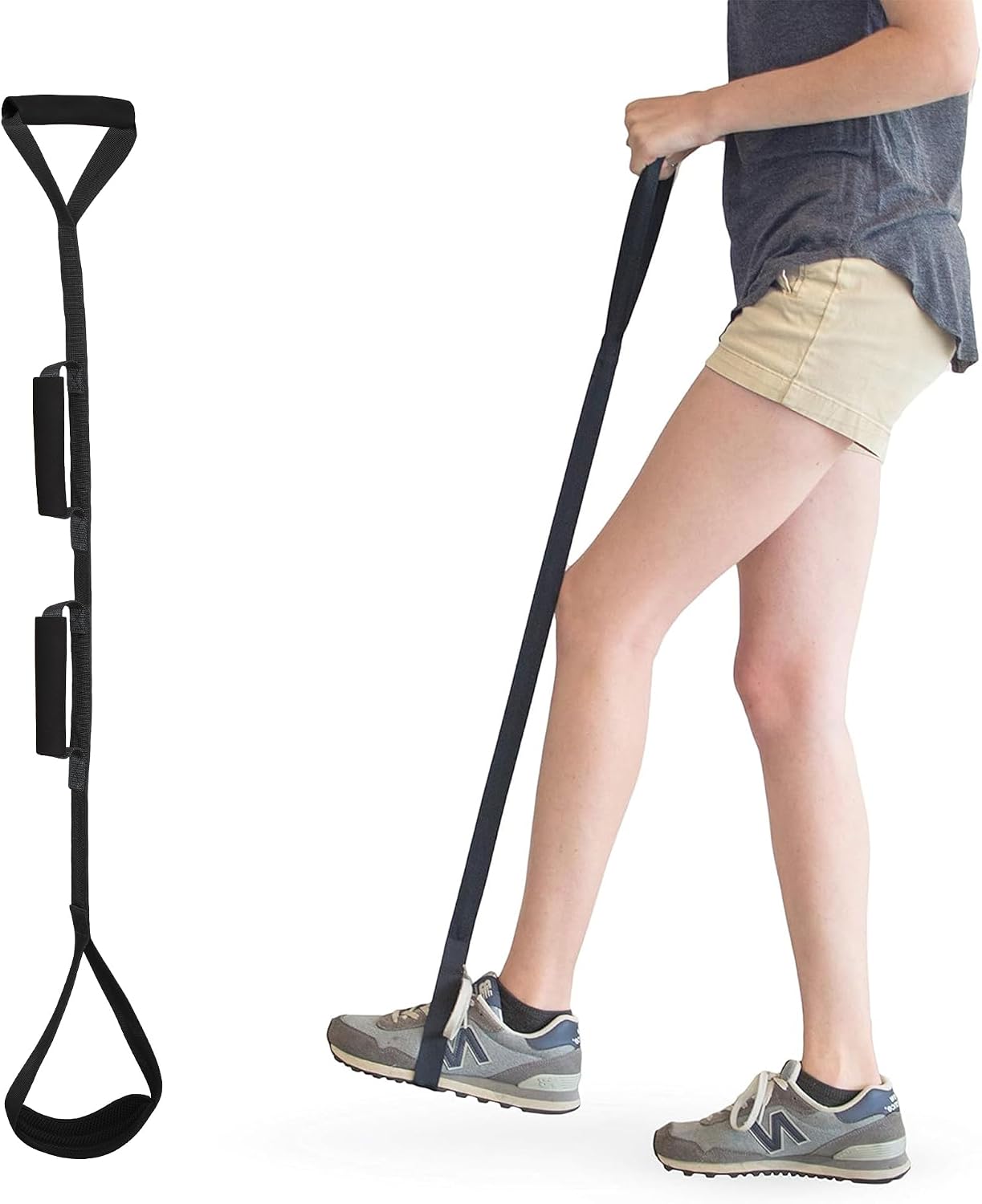 Kekoy 107cm Long Leg Lifter Strap Foot & Hand Grip, Mobility Lift ...