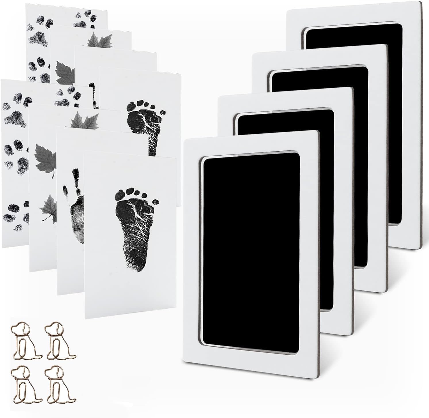 4-Pack Inkless Hand and Footprint Kit - Ink Pad for Baby Hand and ...