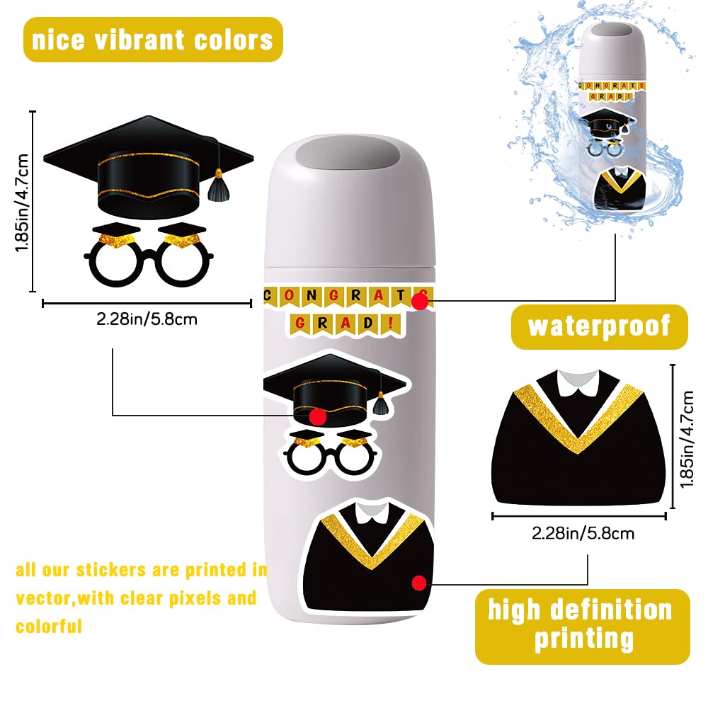 Snapklik.com : 52PCS Graduation Stickers,Class Of 2024 Graduation ...