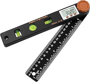 Digital Display Ruler 4-in-1 Folding-Metal Stationery Ruler General ...