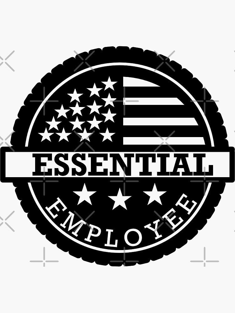 Amazon.com: Essential Employee - Sticker Graphic - Auto, Wall, Laptop ...