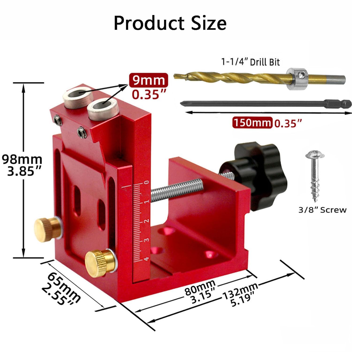 Snapklik.com : Pocket Hole Jig Set Woodworking Inclined Hole Positioner ...