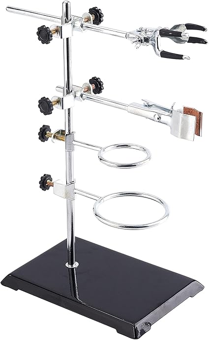OLYCRAFT Laboratory Grade Stand Support Set with Coated Base (8.3"x5.4 ...