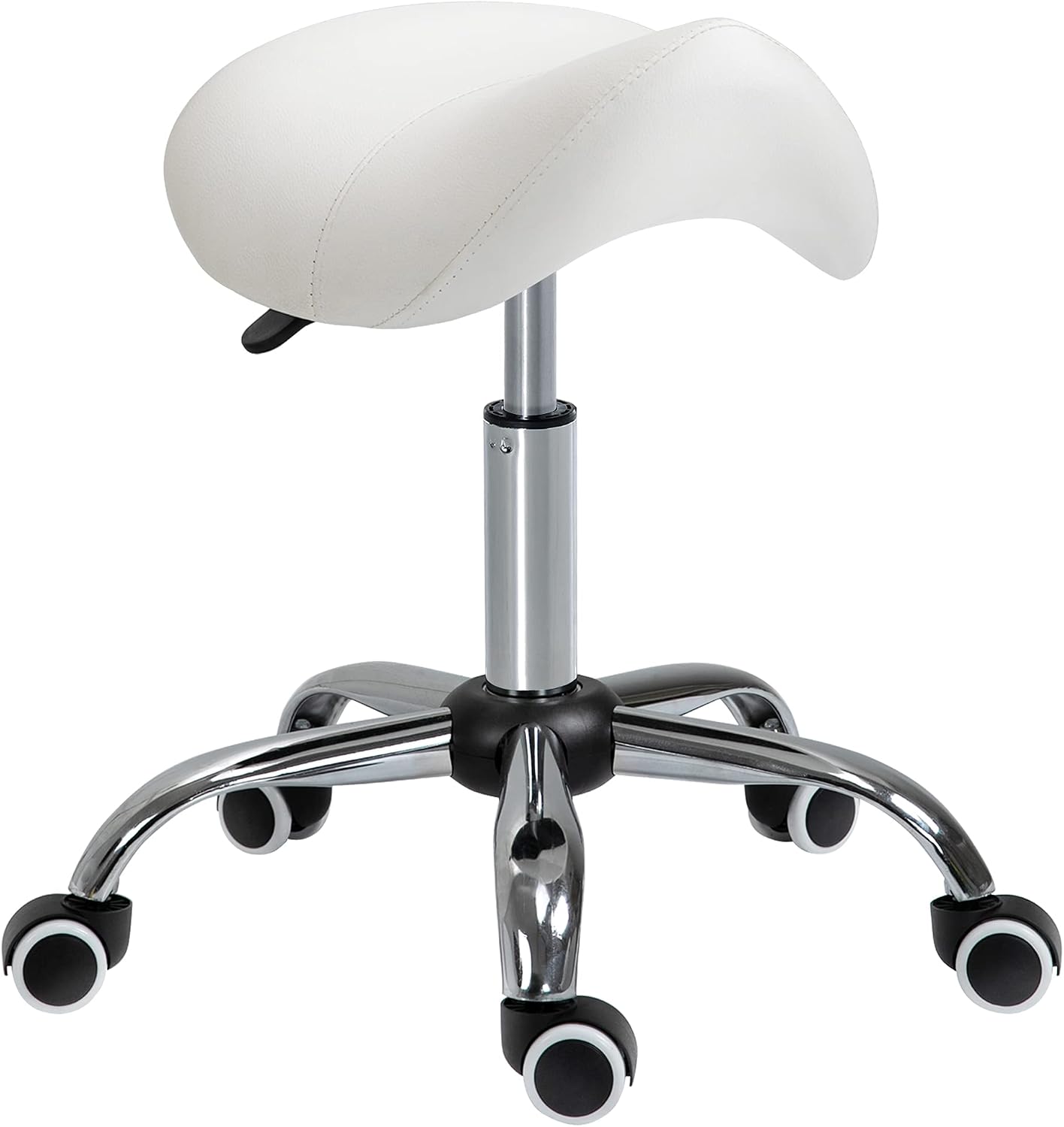 HOMCOM Cosmetic Stool 360° Rotate Height Adjustable Salon Massage Spa ...